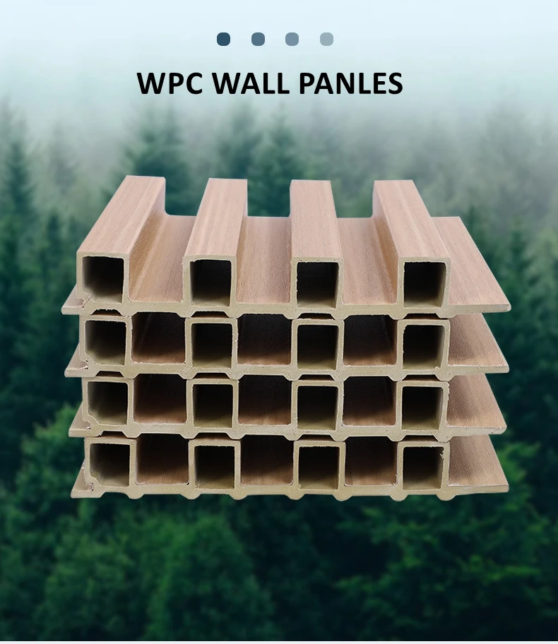 Wood Slat Wall Panel wpc Wall Panel Waterproof wall Decorative Panel ...
