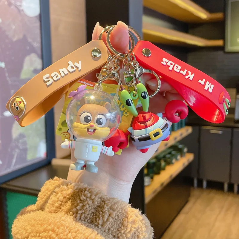 Wholesale 3d Pvc Kawaii Cute Cartoon Squidward Pendant Keychain 3d Cute ...