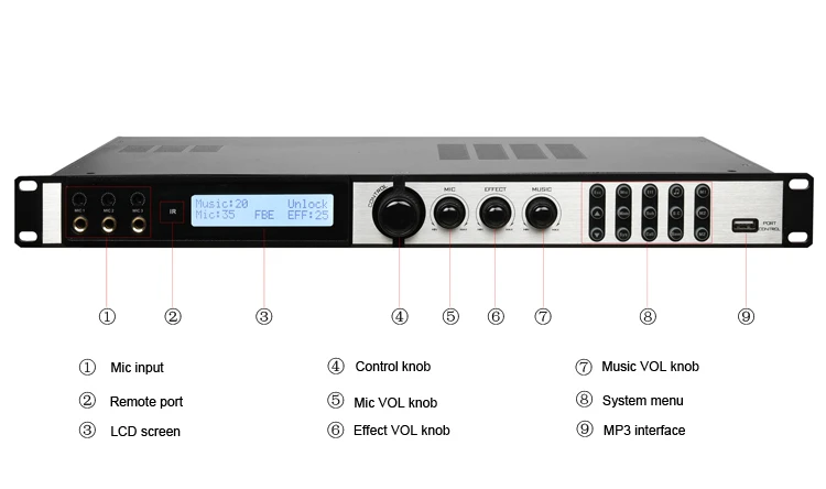 Professional Audio Dsp Processor 8x8 Professional Digital With Ce Certificate Audio Dsp Digital ...