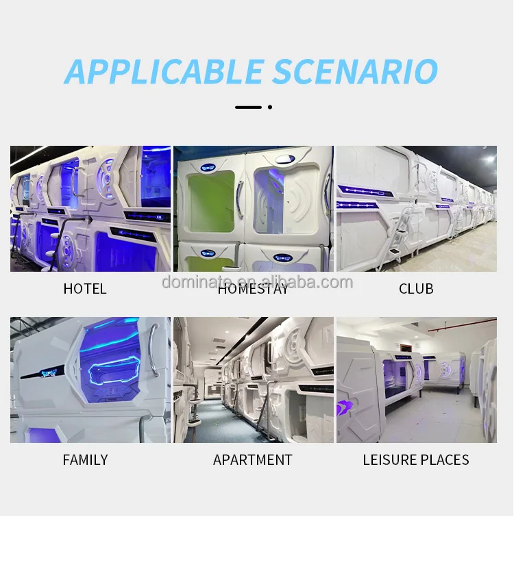 Hot Sale Double Soundproof Capsule Beds for Hotels - Modern Sleeping ...