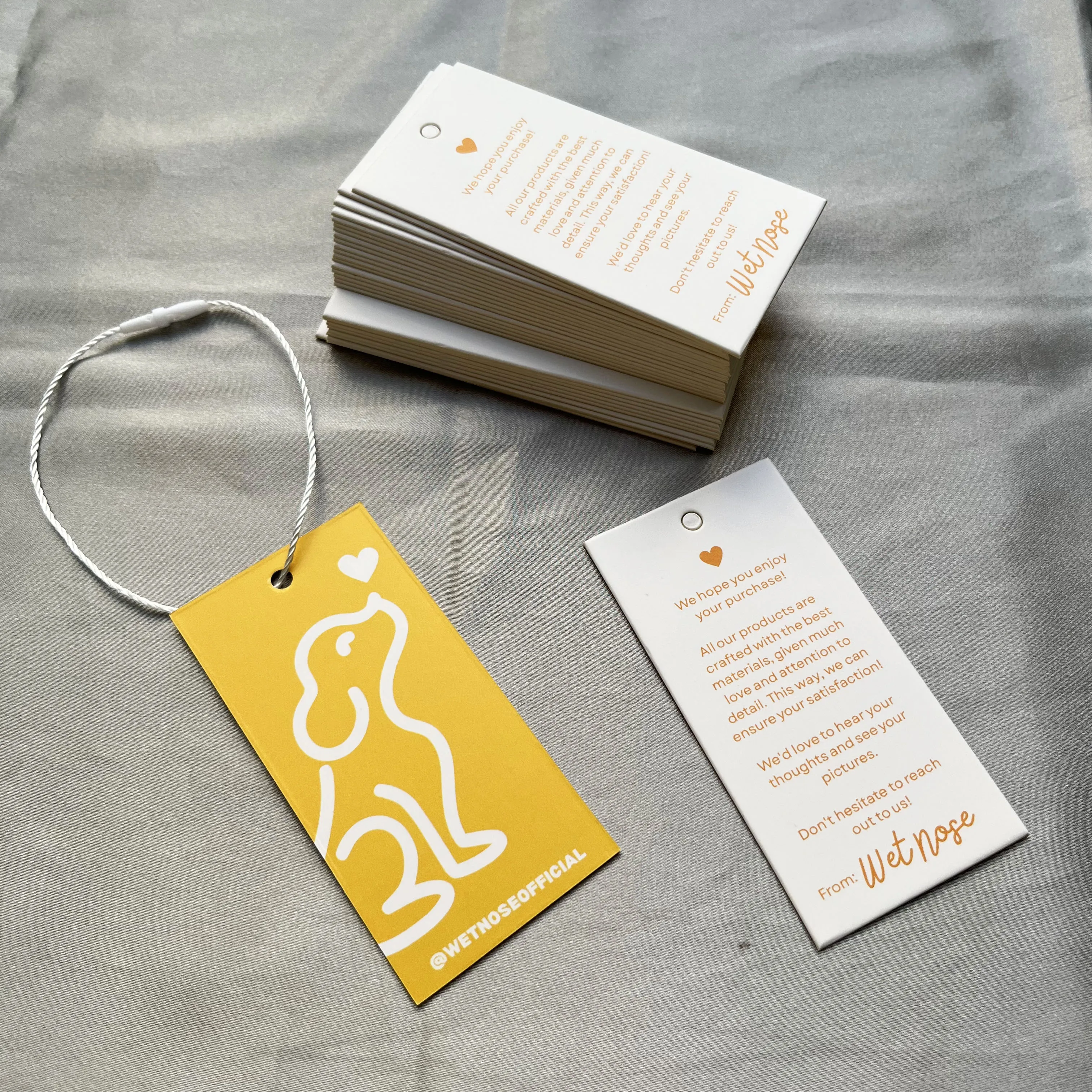 Custom Your Logo Hang Tag Premium Clothes Paper Tag Frosted Pvc Garment ...