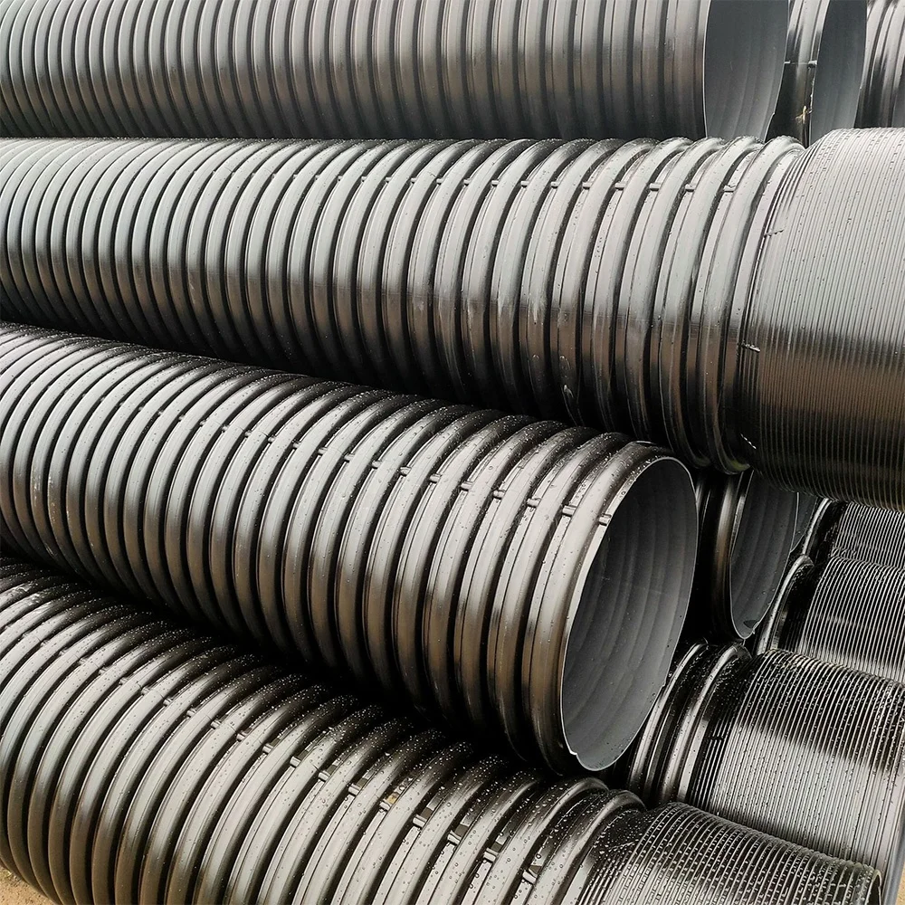 Perforated Land HDPE Double Wall Corrugated Drainage Sewage Pipes ...