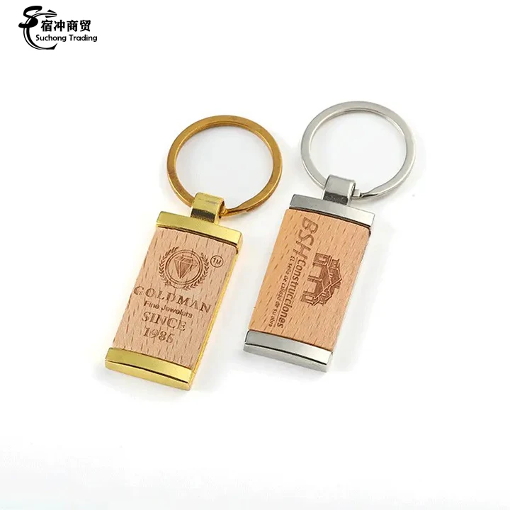 Custom Beech Timber Wood Keychain Sublimation Wooden Key Chains Blanks ...