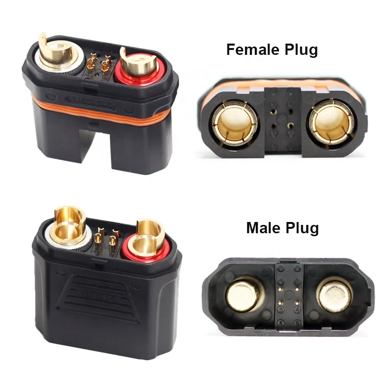 Qs8-s Heavy Duty Anti-spark Battery Connector Gold Large Current Power ...