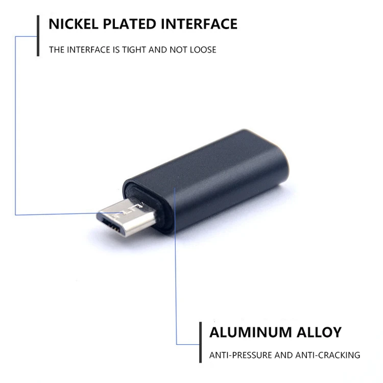 Brand New Type C Female to Micro USB 5-Pin OTG Adapter Converts Data ...