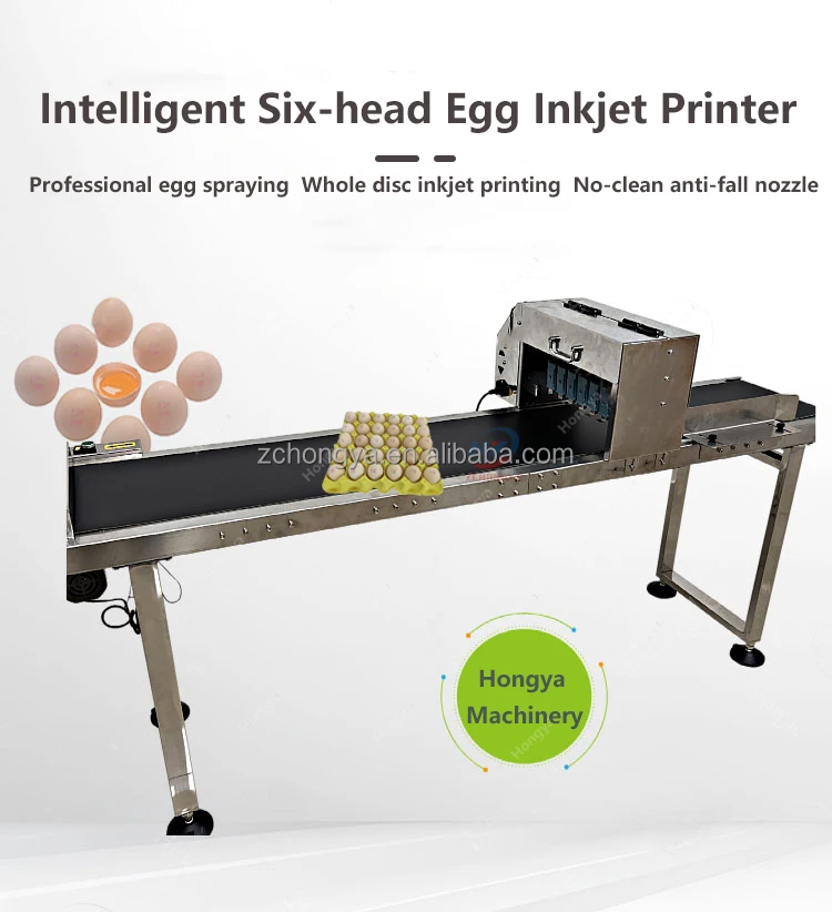 Durable 6-Head Egg Printing Machine Food Processing Machinery for Sale ...
