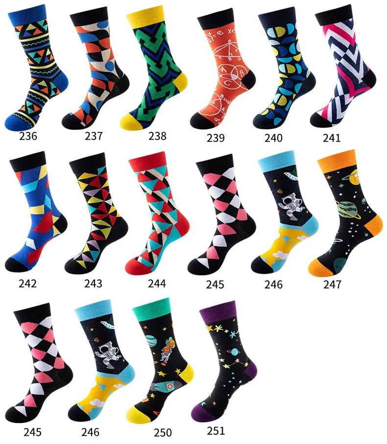 Shop Our High Quality Black Knitted Crew Socks with Fun Logo