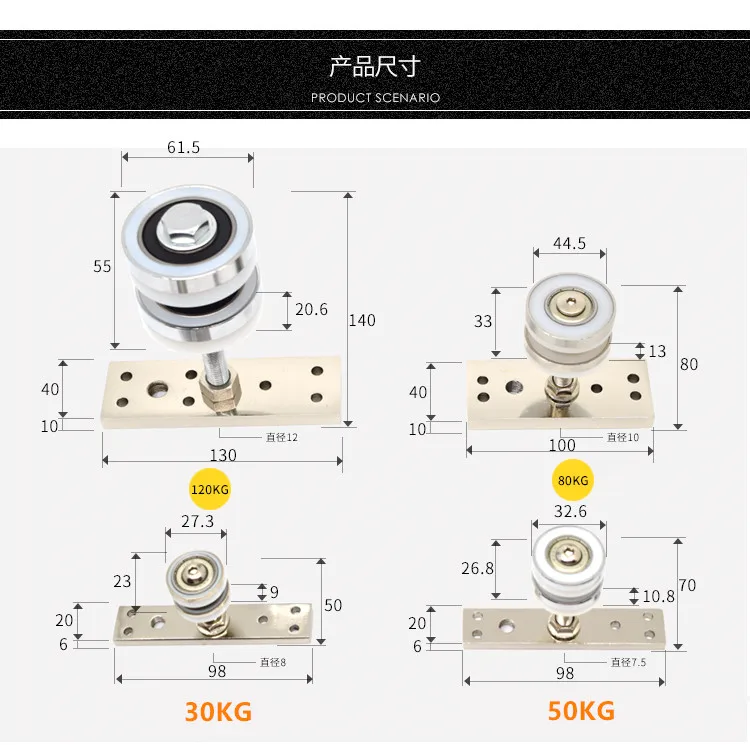 Push-pull Folding Heavy-duty Universal Hanging Sliding Track Load ...
