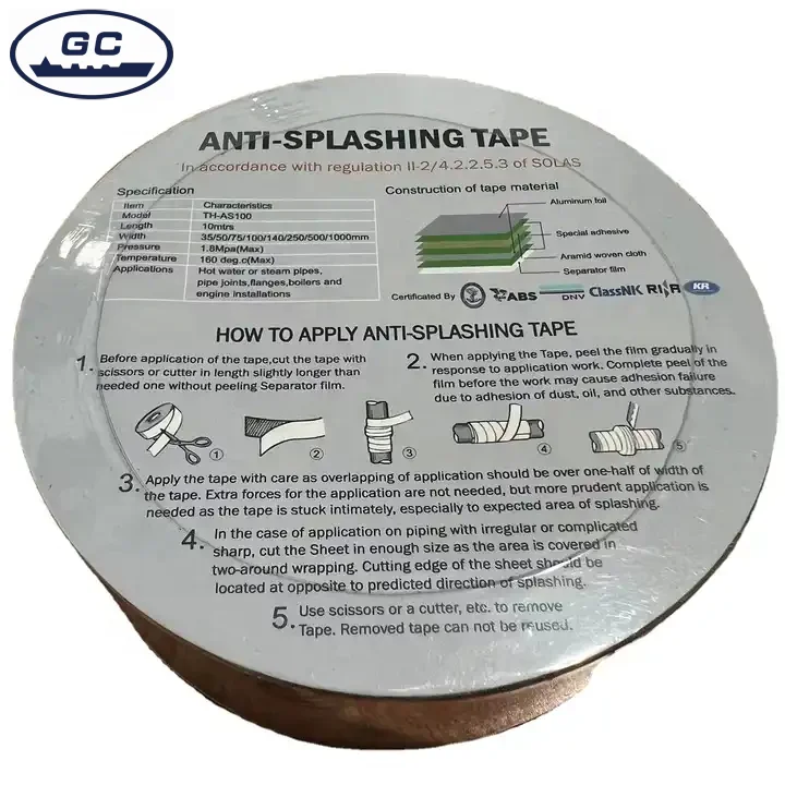 Marine Solas Anti Splashing Tape Width 35-1000mm / Impa 871801-871808 ...