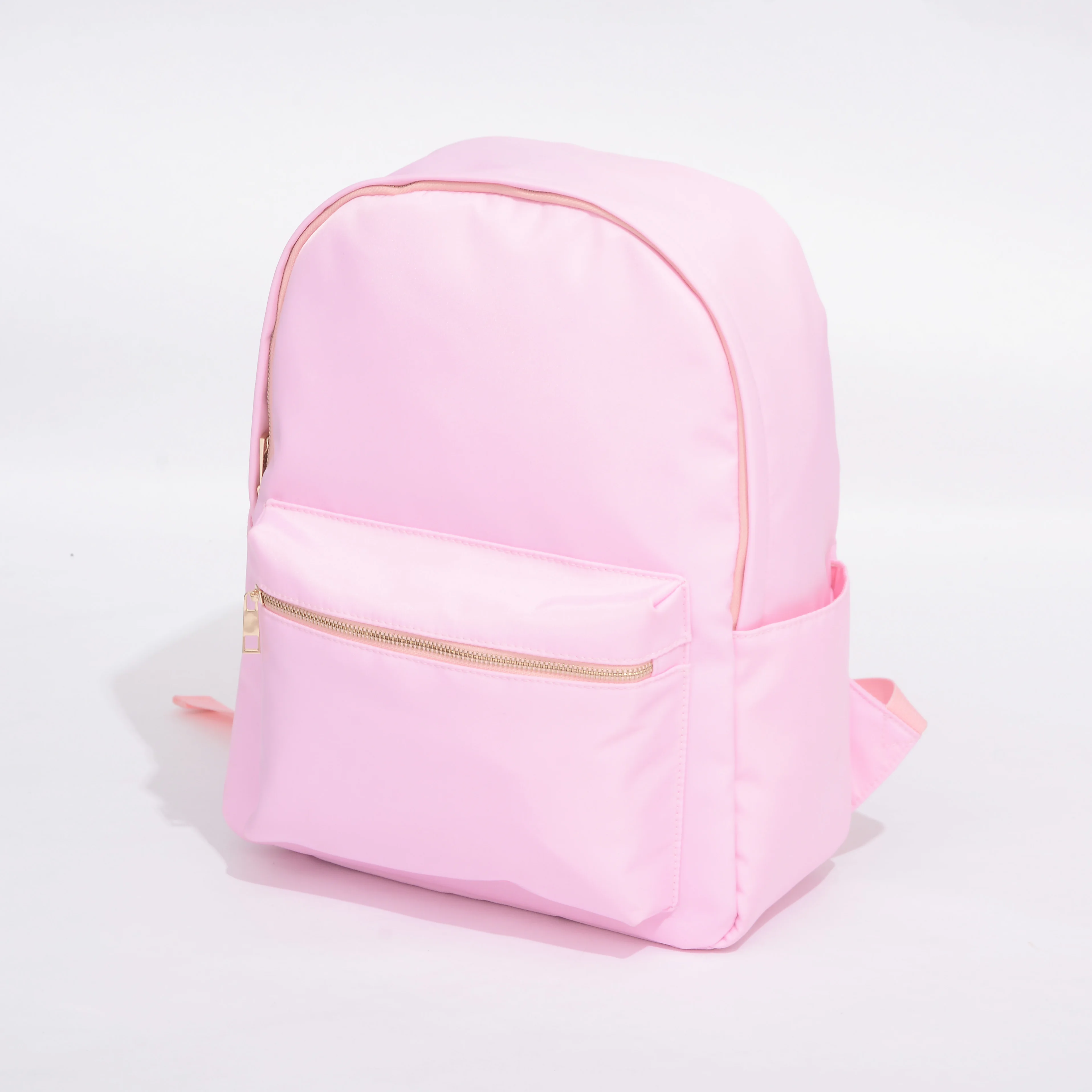 Stock Pink Backpack with Gold Zipper - DIY Custom Storage