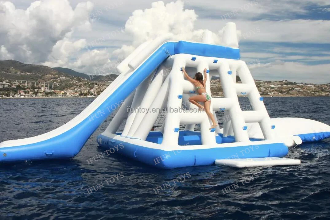 Aqua Park Inflatable Pyramid Slide Tower - Fun & Safety