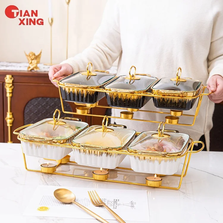 Tianxing Europe Style Catering Equipment Buffet Serving Ceramic Chafing ...