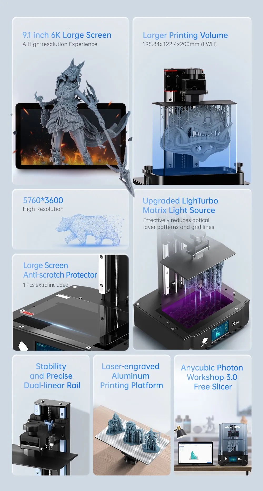 Anycubic Ready to Ship 6K Photon Mono X 6Ks Large Print Size ...