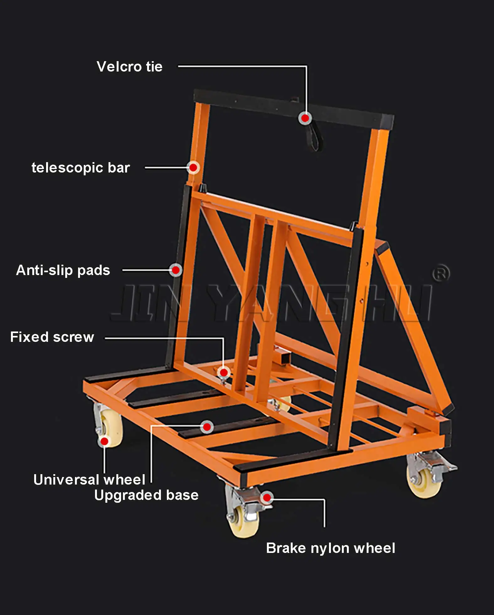 Portable Transport Frame Trolley for Granite & Marble Slabs | Heavy ...