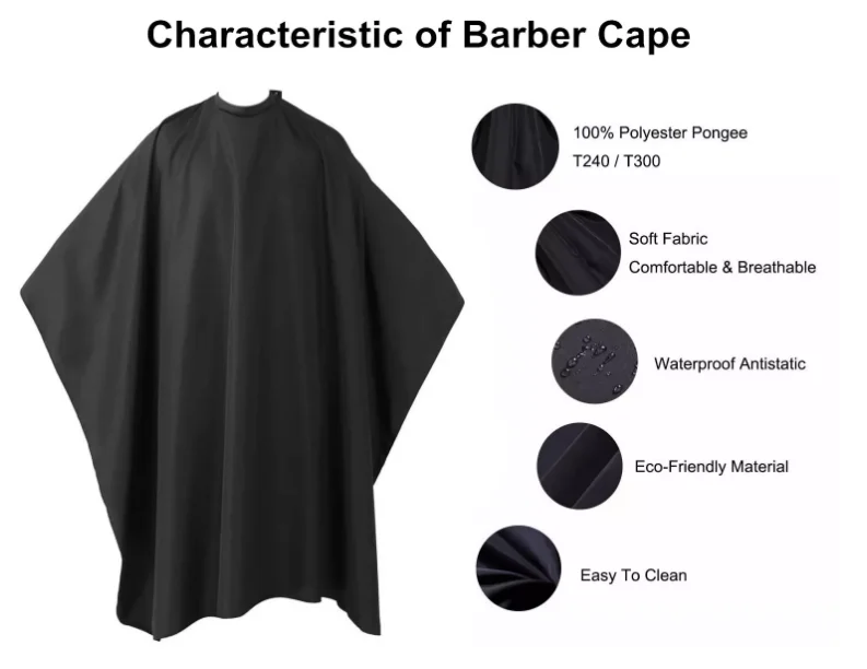 Professional Digital Printing Polyester Salon Hairdressing Barber Cape ...