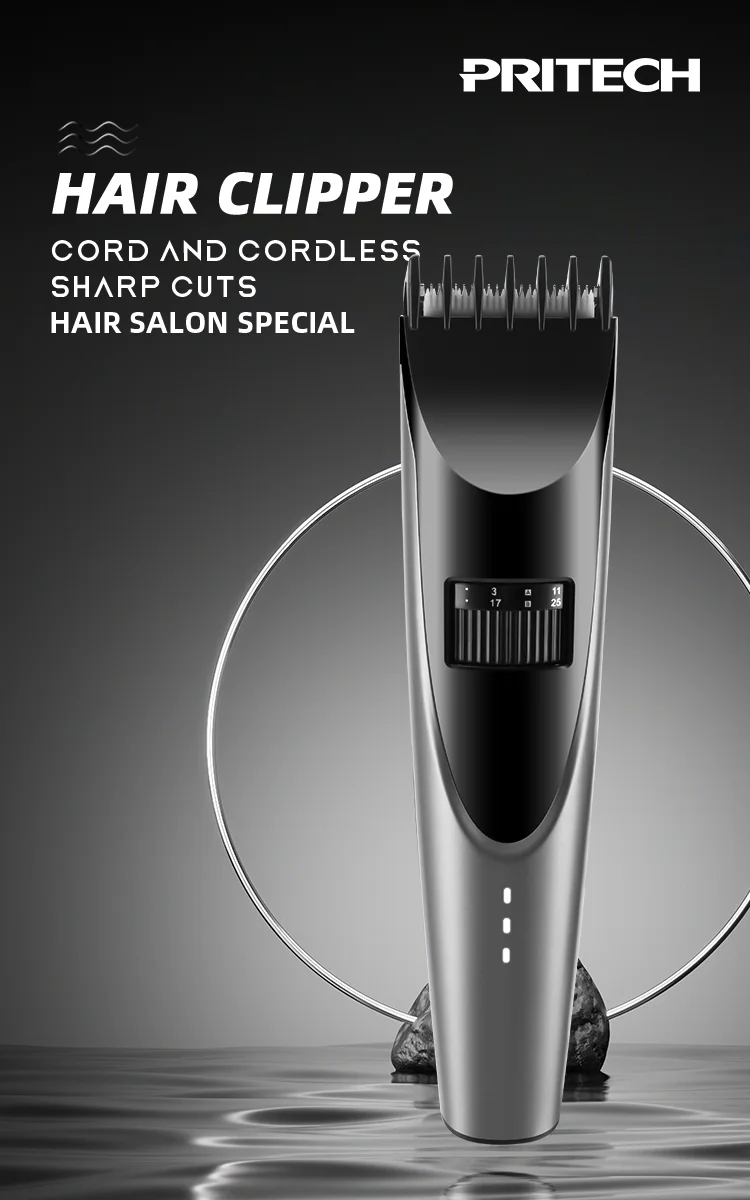 Pritech Ipx7 Waterproof Washable Hair Cutting Machine Ceramic Blade Low Noise Baby Hair Trimmer ...