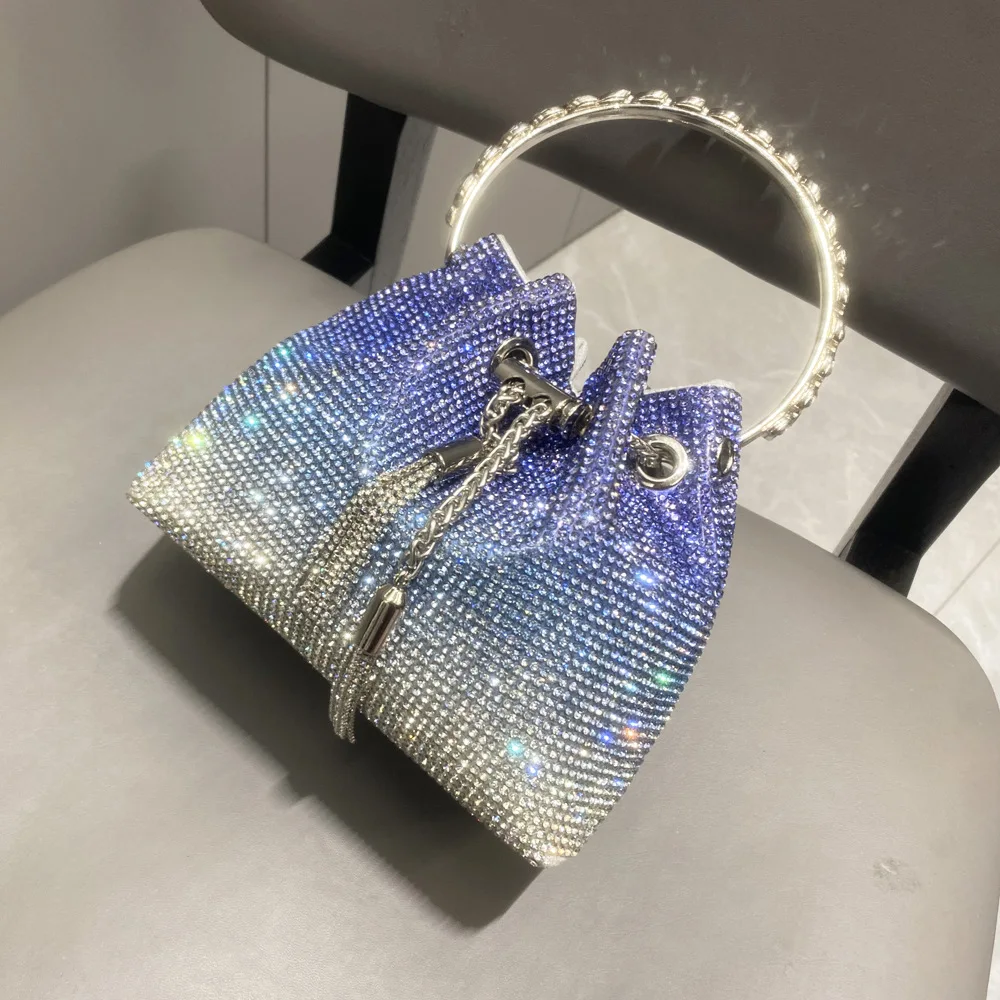 2024 Gradient Rhinestone Glitter Crossbody Bags For Women Bling Purse ...