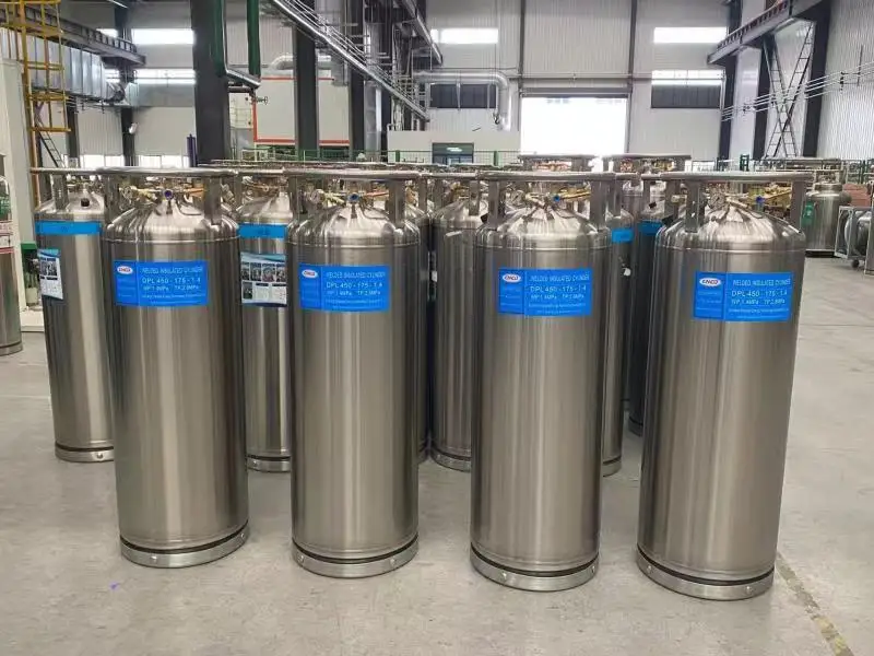 195L 14bar Mobile Dewar Flask Liquid Nitrogen Cryogenic Gas Container Factory Factory ...