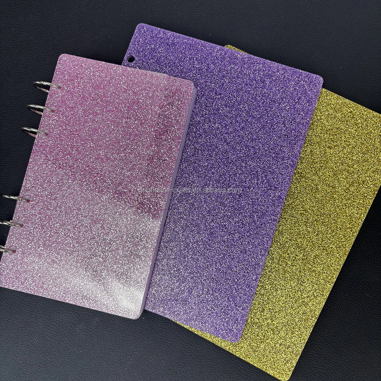 Transparent Water Ripple Acrylic Binder Cover A5 A6 DIY Plexiglass ...