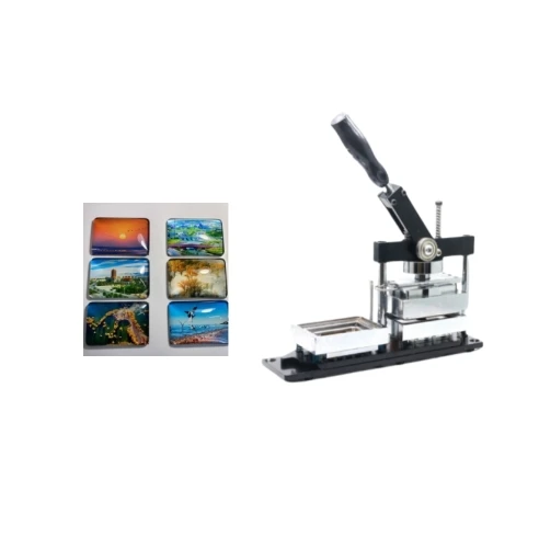 Magnet Photo Maker Machine 90*65Mm Rectangular Shape Button Badge ...