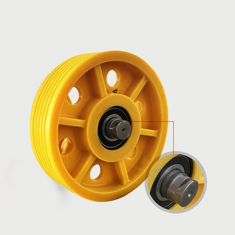Lift Driving Sheave Guide Wheel Deflector Pulley Elevator Nylon Pulley ...