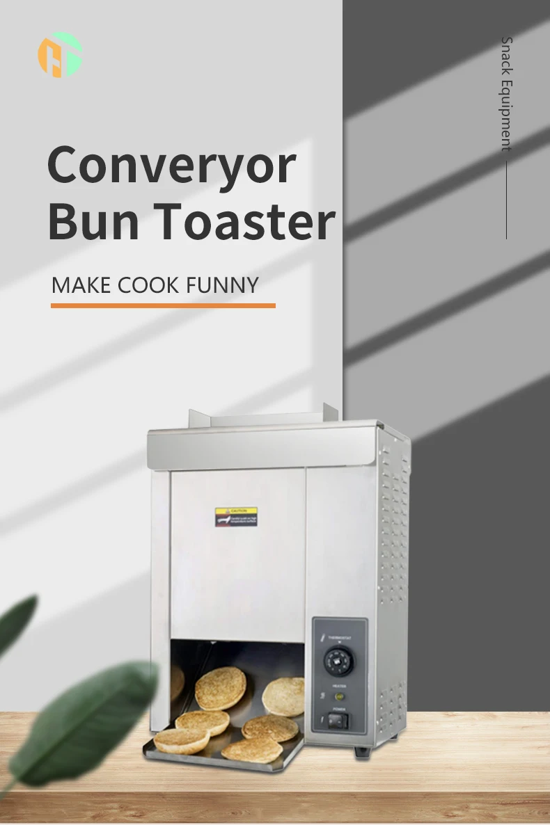 Multifunctional Electric Conveyor Burger Bun Vertical Toaster Hamburger ...