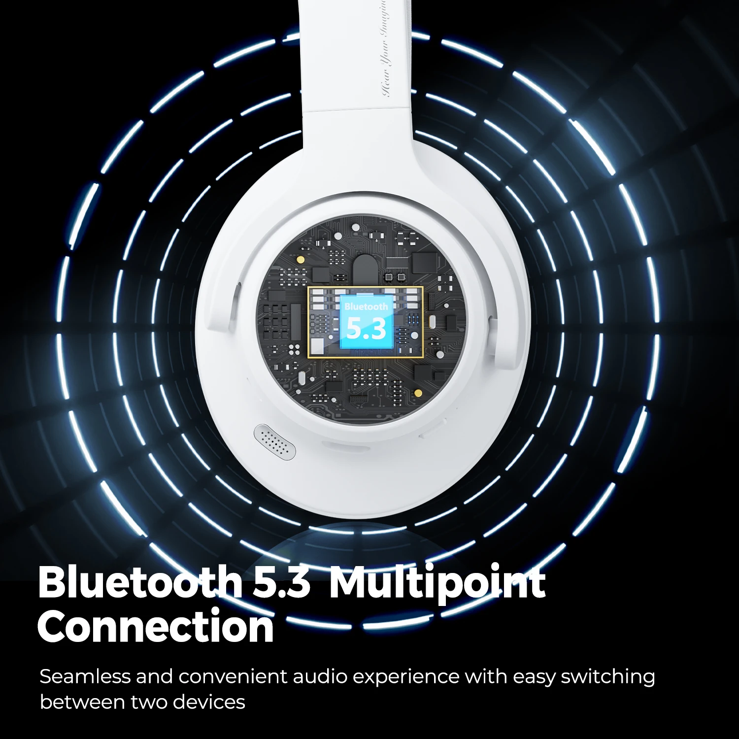 Soundpeats Space Wireless Headphones - Active Noise Cancelling