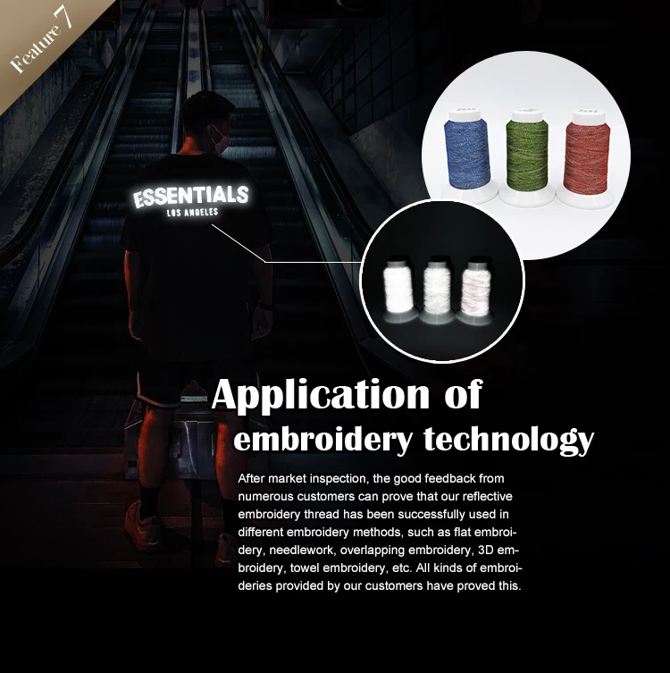 Manufacturer Wholesale Superfine Reflective Embroidery Thread High ...