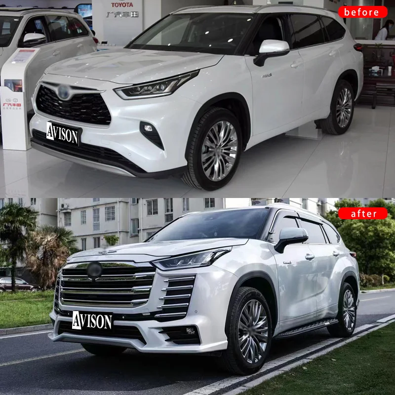 High Quality Automotive Body Kit For Toyota Highlander 2021 2022 Change ...