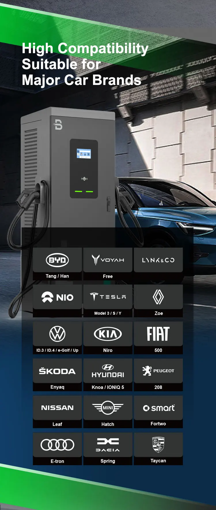 BENY DC Fast Charging EV Stations - Reliable and Efficient