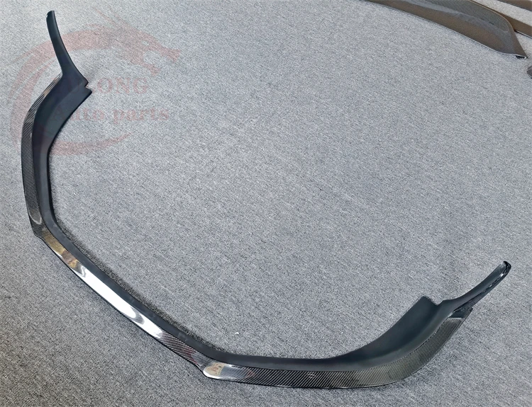 C Style Carbon Fiber Front Bumper Lip For Porsche 718 Boxster Cayman ...