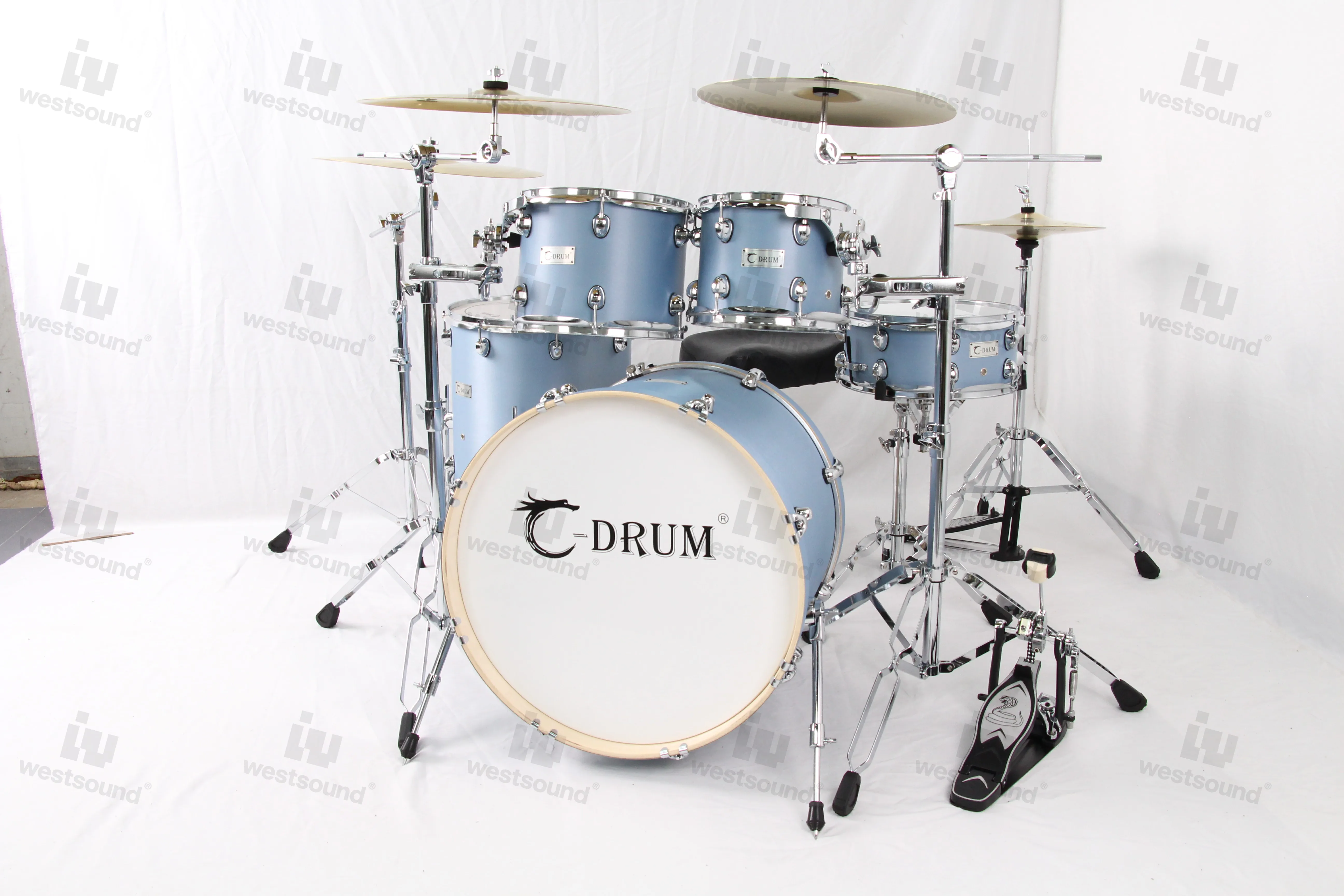 Adult and Kids Acoustic Drum Set with Aluminum Chamber Musical ...