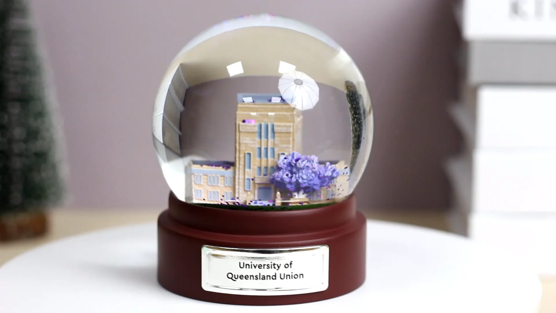 Famous School Building Snow Globe New Resin Material Decorative Item ...
