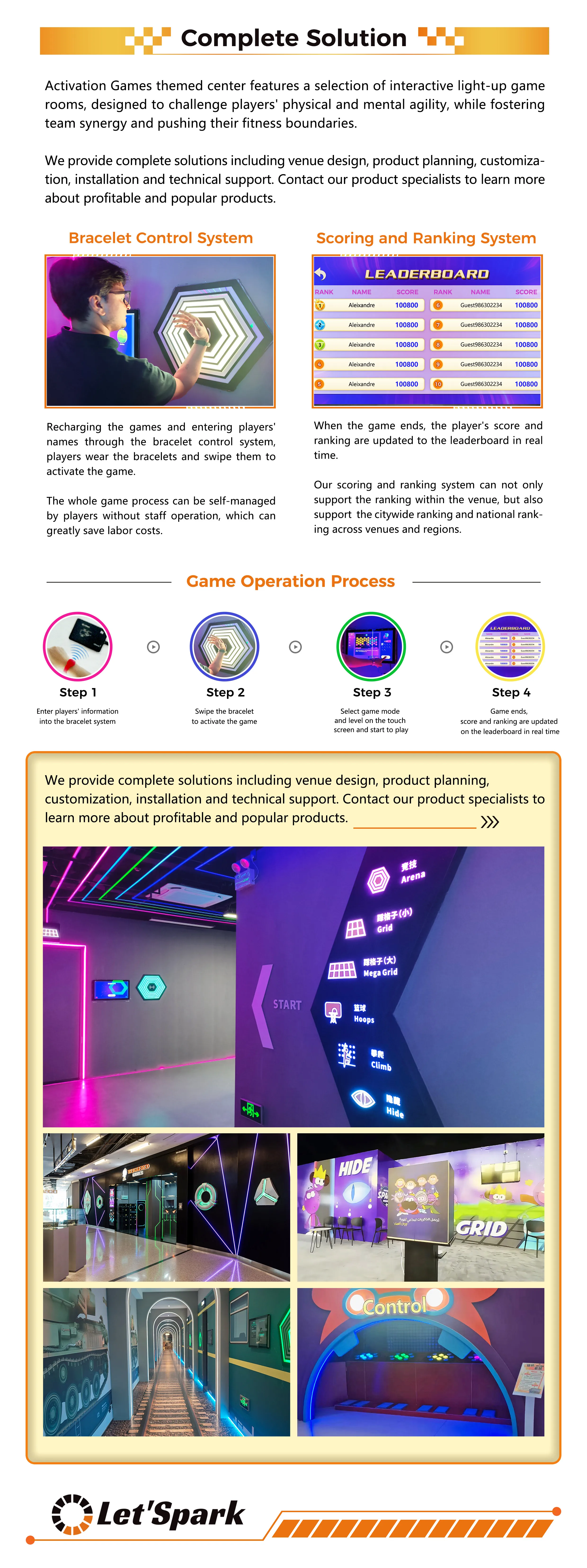 Activate Games Mega Grid LED Floor Game Interactive Activation Game for ...