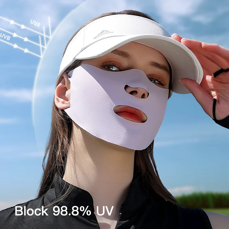 GOLOVEJOY Sunscreen Ice Silk UV Breathable Summer Thin Masks Eye ...