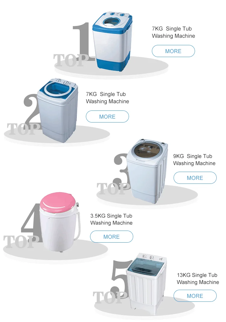 2kg Easy Operation Semi-automatic Portable Mini Single Bucket Washing ...