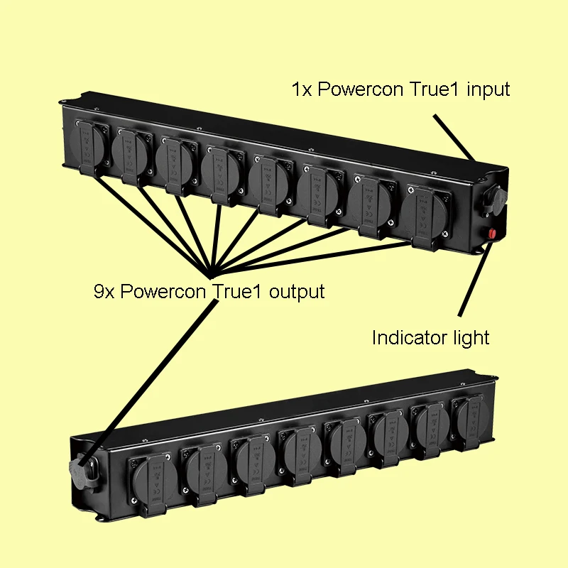 Outdoor Power Distribution Equipment Powercon True1 Distribution Box ...