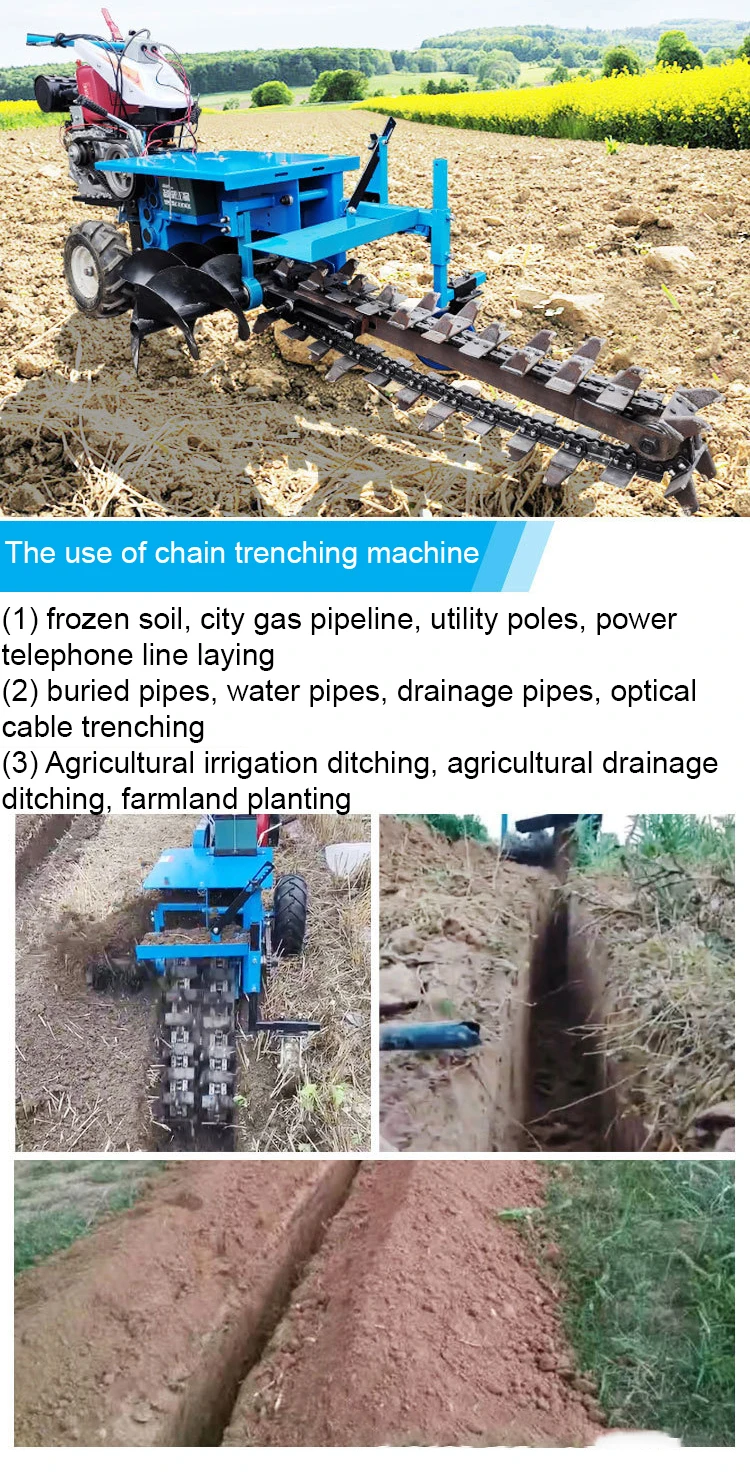 Agricultural Home Use Mini Trench Digger - Deep Trench Pipe Trenching ...
