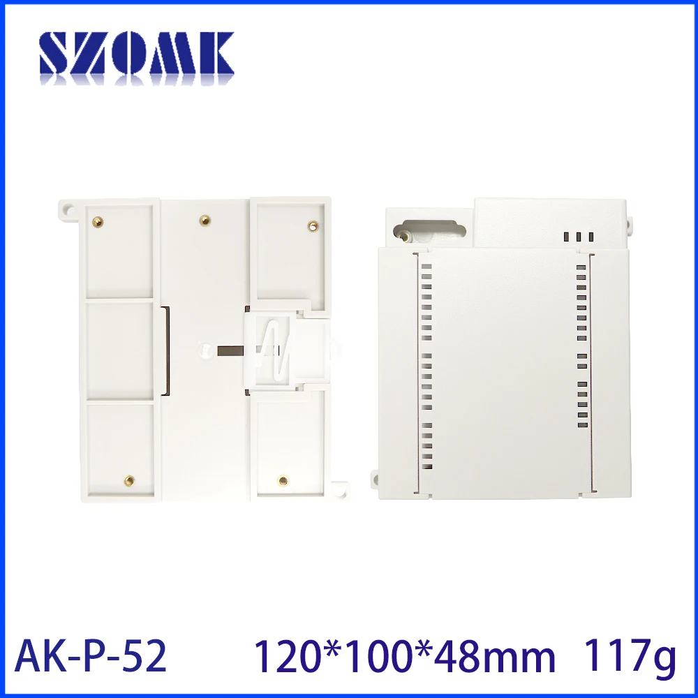 120*100*48mm Plc Din-Rail Outlet Box Project Control Box Plastic ...