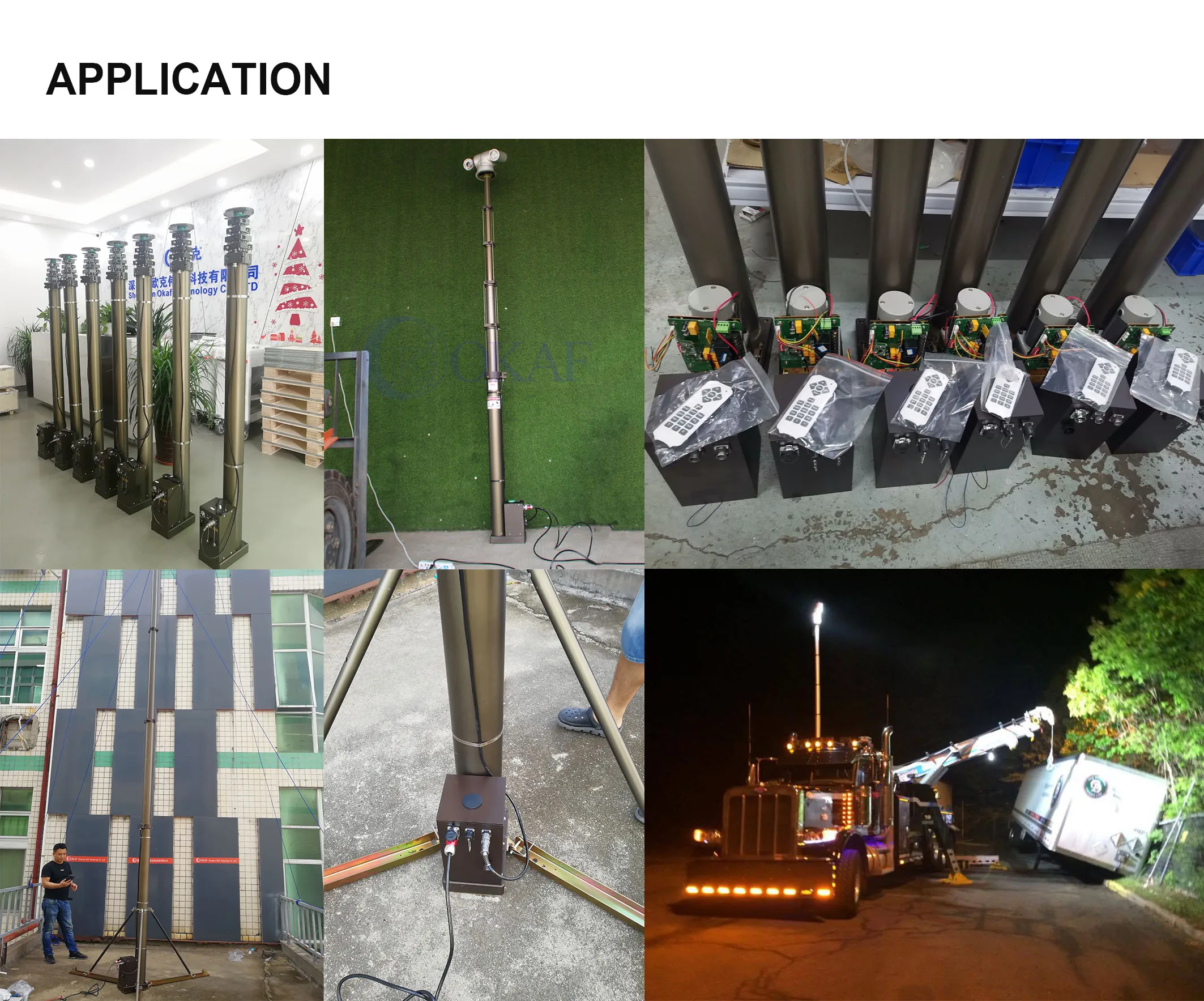 3M to 20M Electric Motor Telescopic Mast - Secure & Versatile