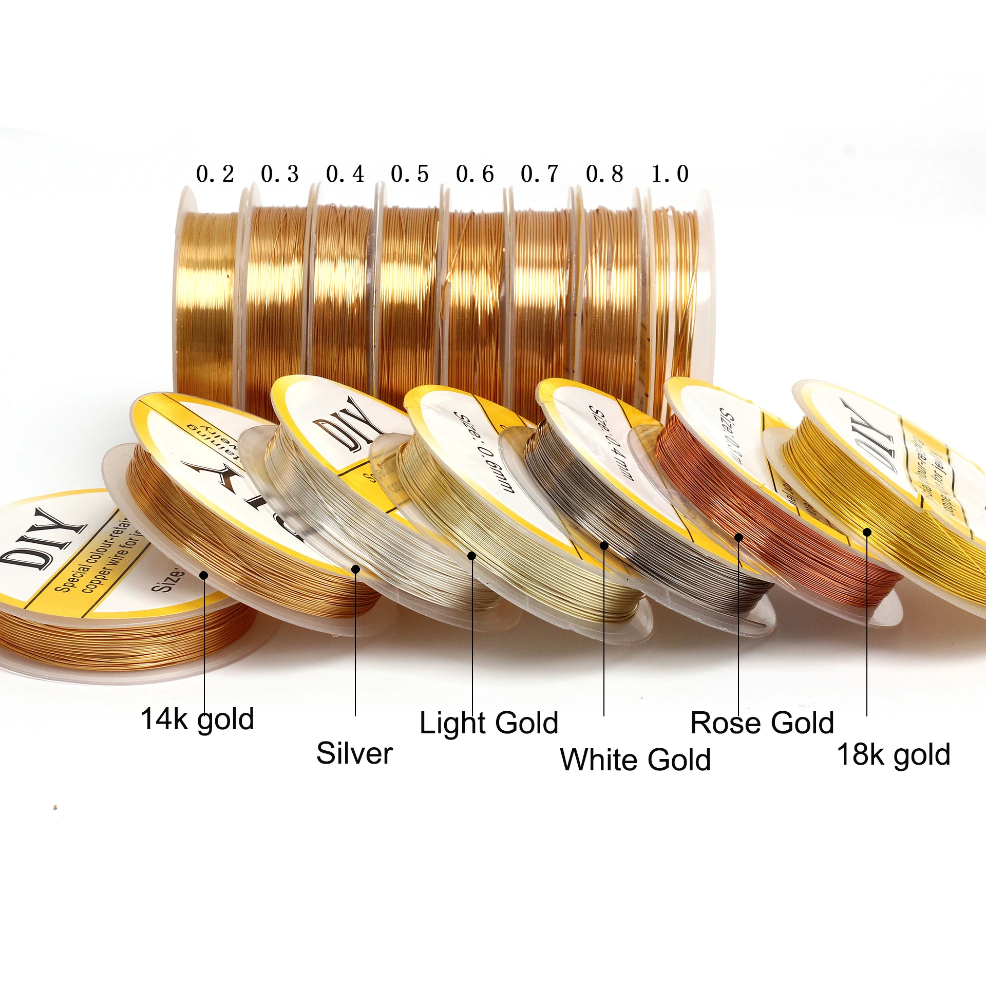 High Quality 14k Gold Plated Filled Necklace Wire for Jewelry Making ...