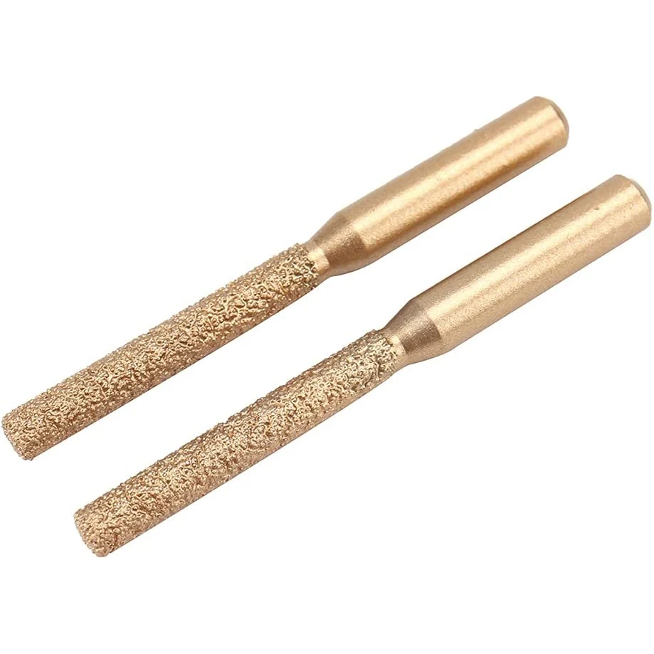 2Pcs 1/4'' Shank Straight Brazed Diamond Profile Wheel Router Bit for ...