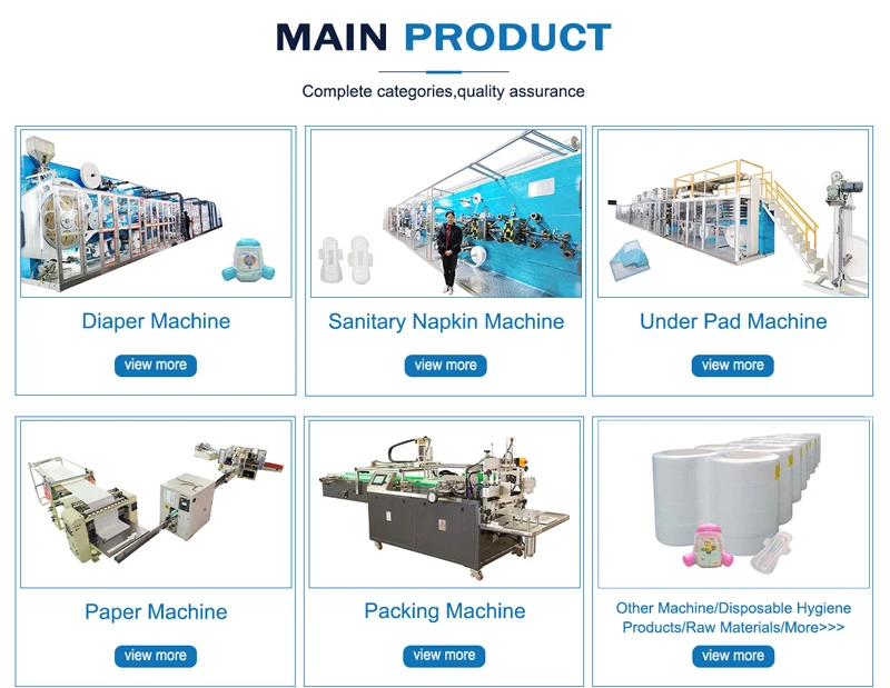 Diapers and Sanitary Pads Production Machine Biodegradable Full Servo ...
