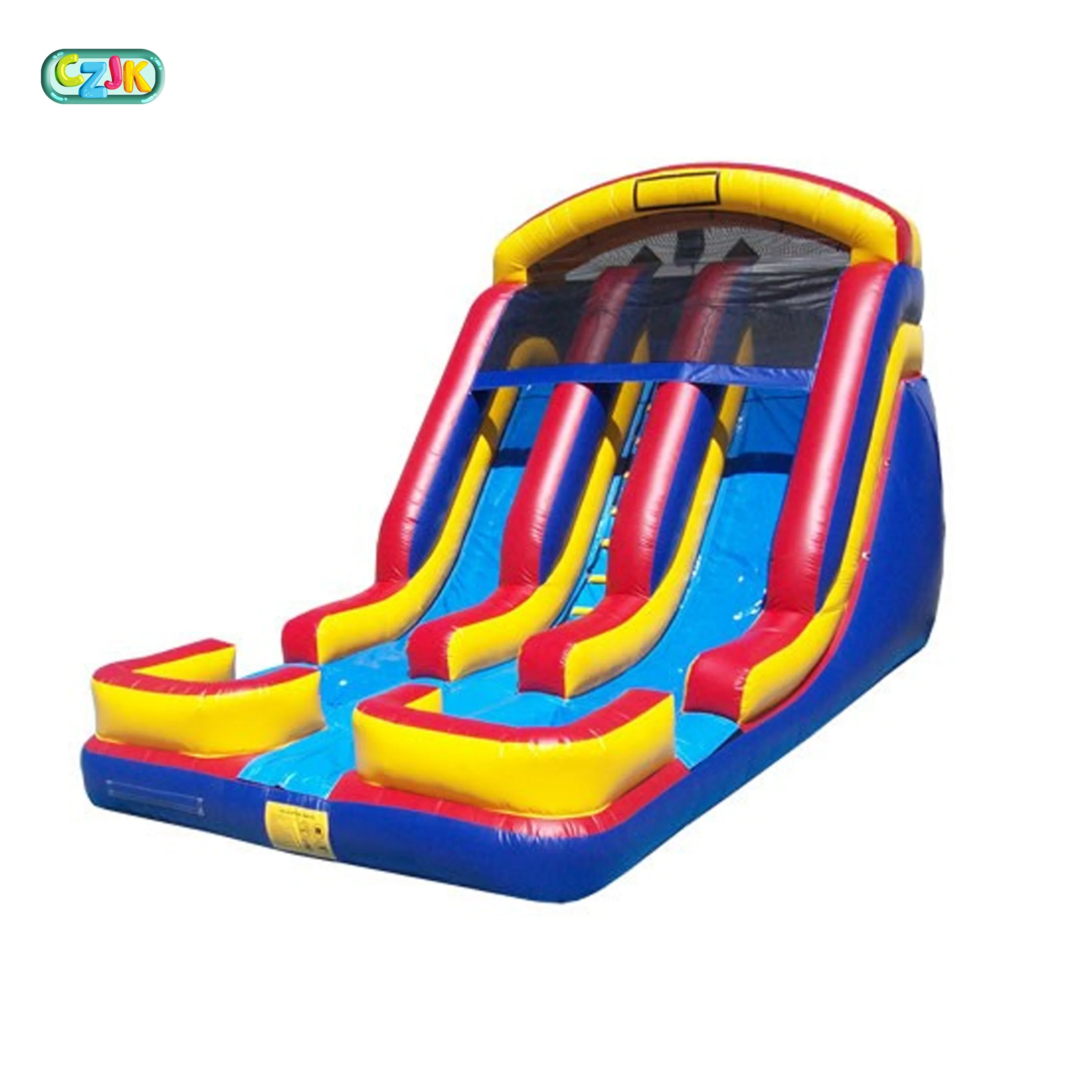 Monsoon 30 Ft Tall Rainbow Enclosed Dual Lane Slip N Slide Inflatable ...