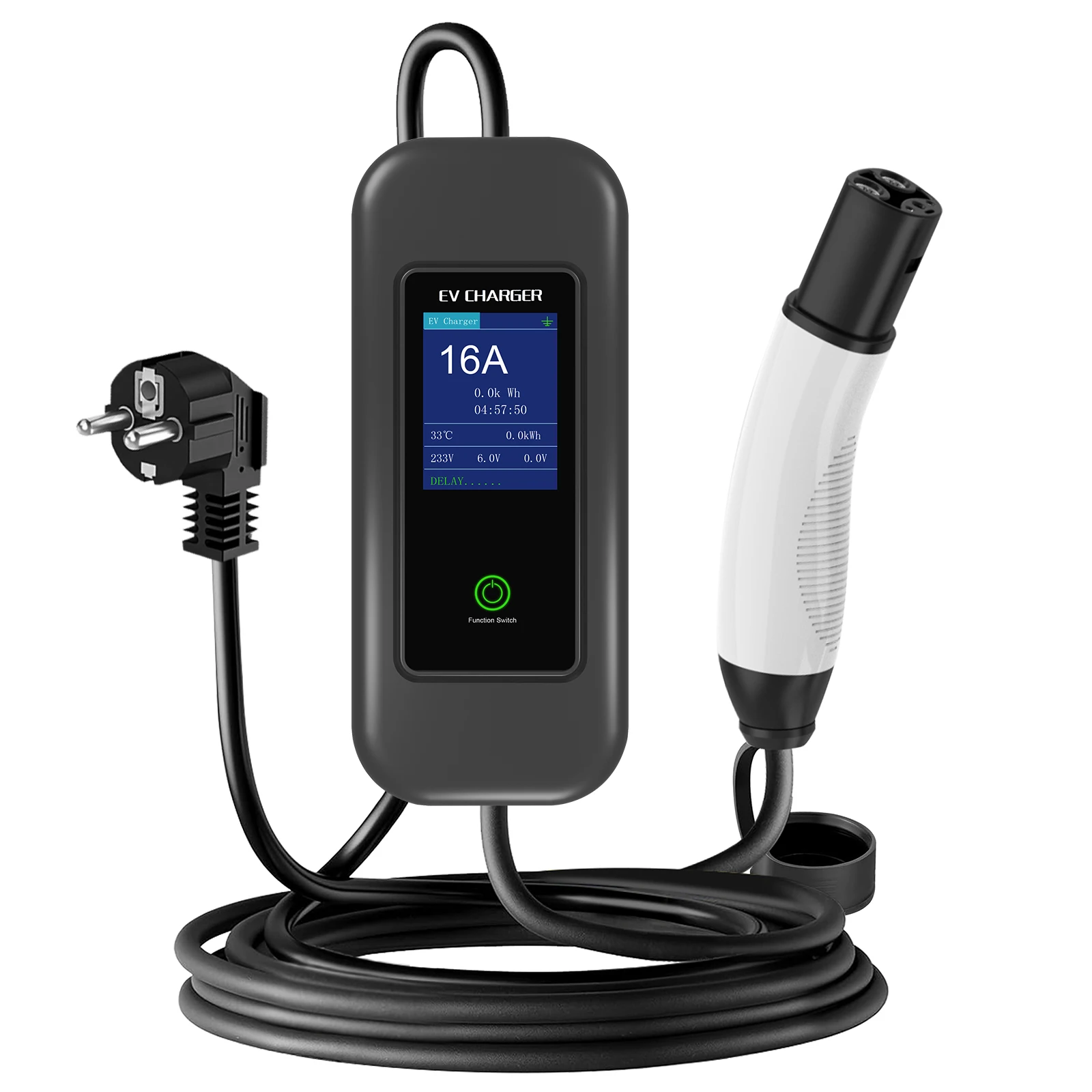 Homeuse Portable EV Charger 220V 16A/32A 3.5KW 7KW for Tesla