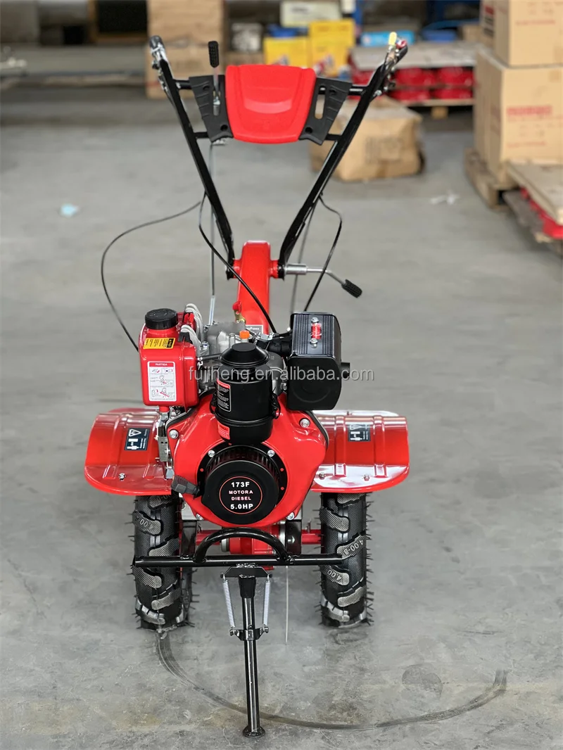 Mini Hand Push Agricultural Tiller Cultivator and Seeders Mini Hand ...