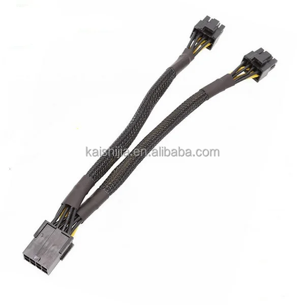 18awg 12v Motherboard Cpu Eps 8pin Female To Dual 8 Pin 4+4 Pin Cpu ...