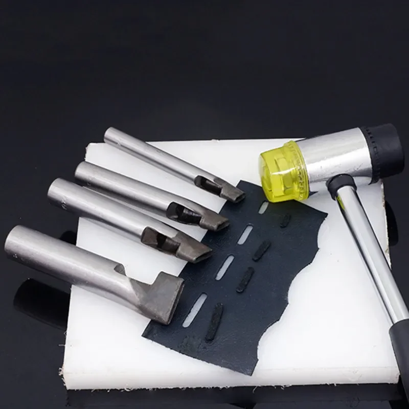 12pcs New Useful Leather Craft Rectangle Punch Tools