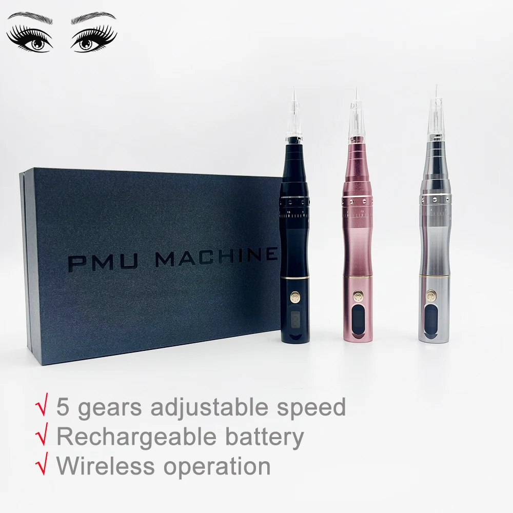 2023 New Upgrade Tattoo Gun Wireless Permanent Makeup Pen With Battery ...