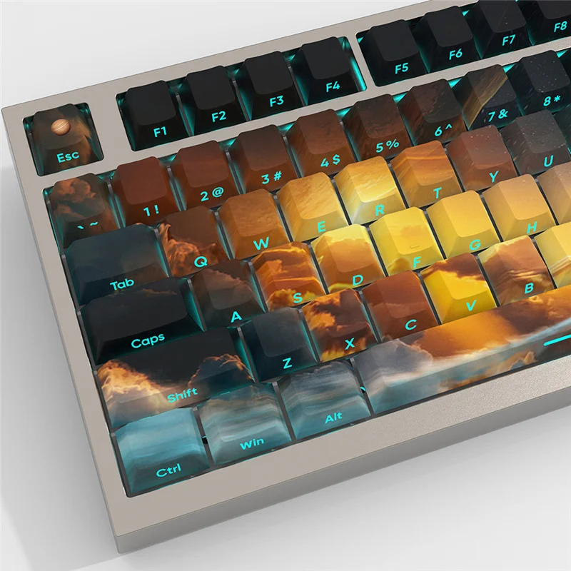Dawn/deep Sea/interstellar/purple Fantasy Keycaps for 108 Mechanical ...